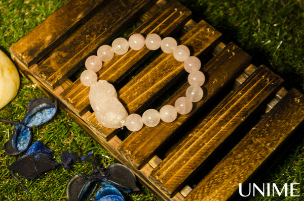 Pixiu Rose Quartz bracelet – Unime Gems
